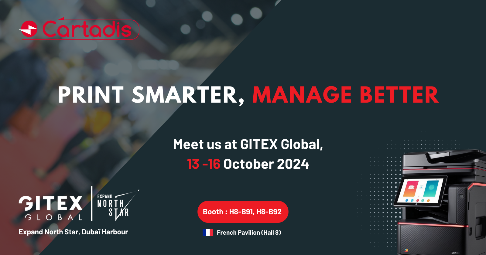 Discover Cartadis at GITEX GLOBAL 2024 in Dubai