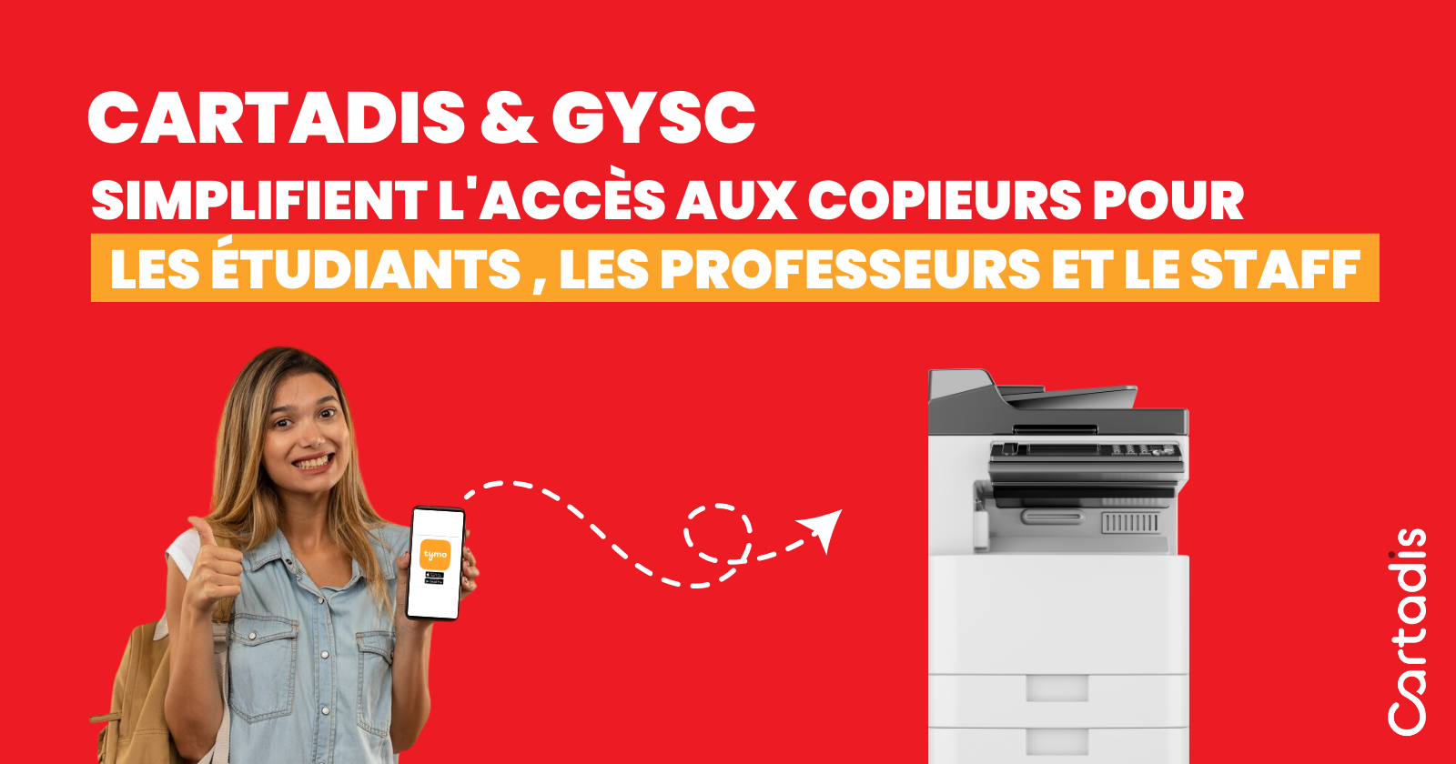 The tymo app and the TCM4 Bluetooth, the winning duo! - Cartadis